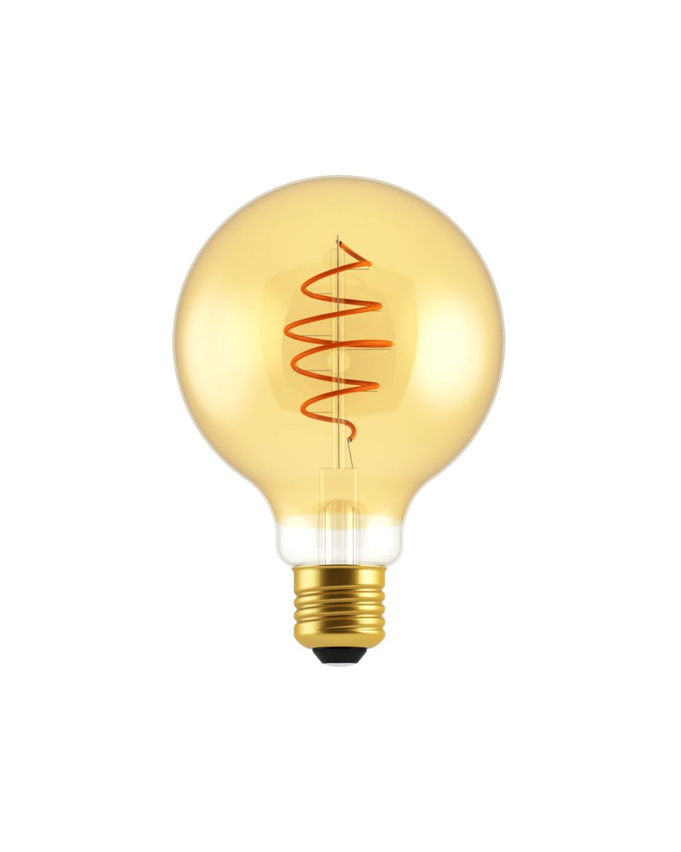 Deco Bulb G95 Amber E27 5W 400 Lm Dimmable – Lucendi