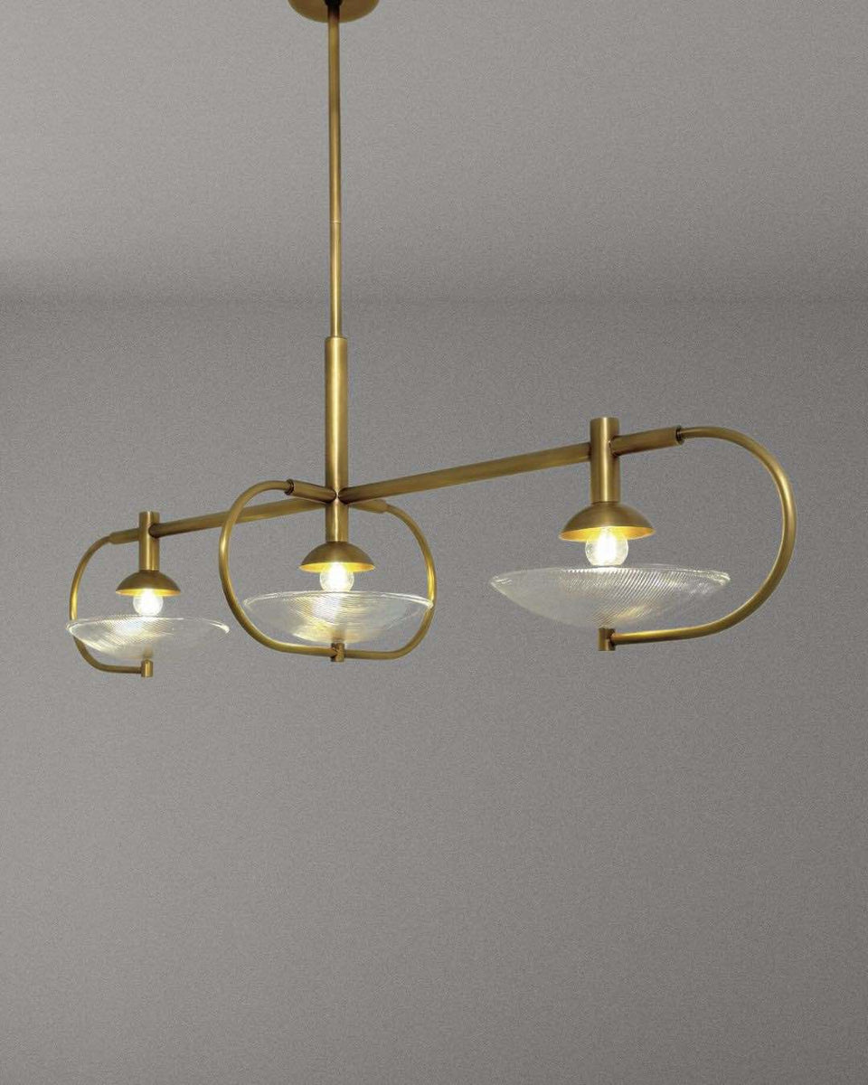 Saxon Natural Brass Ceiling Light – Lucendi