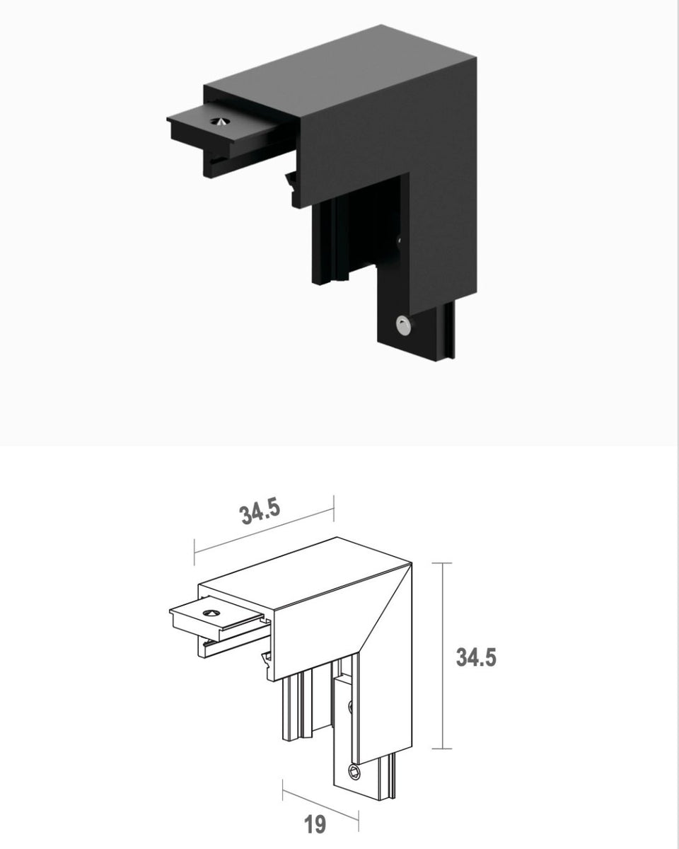Ultra Slim Magnetic Corner Vertical Trackbar – Lucendi